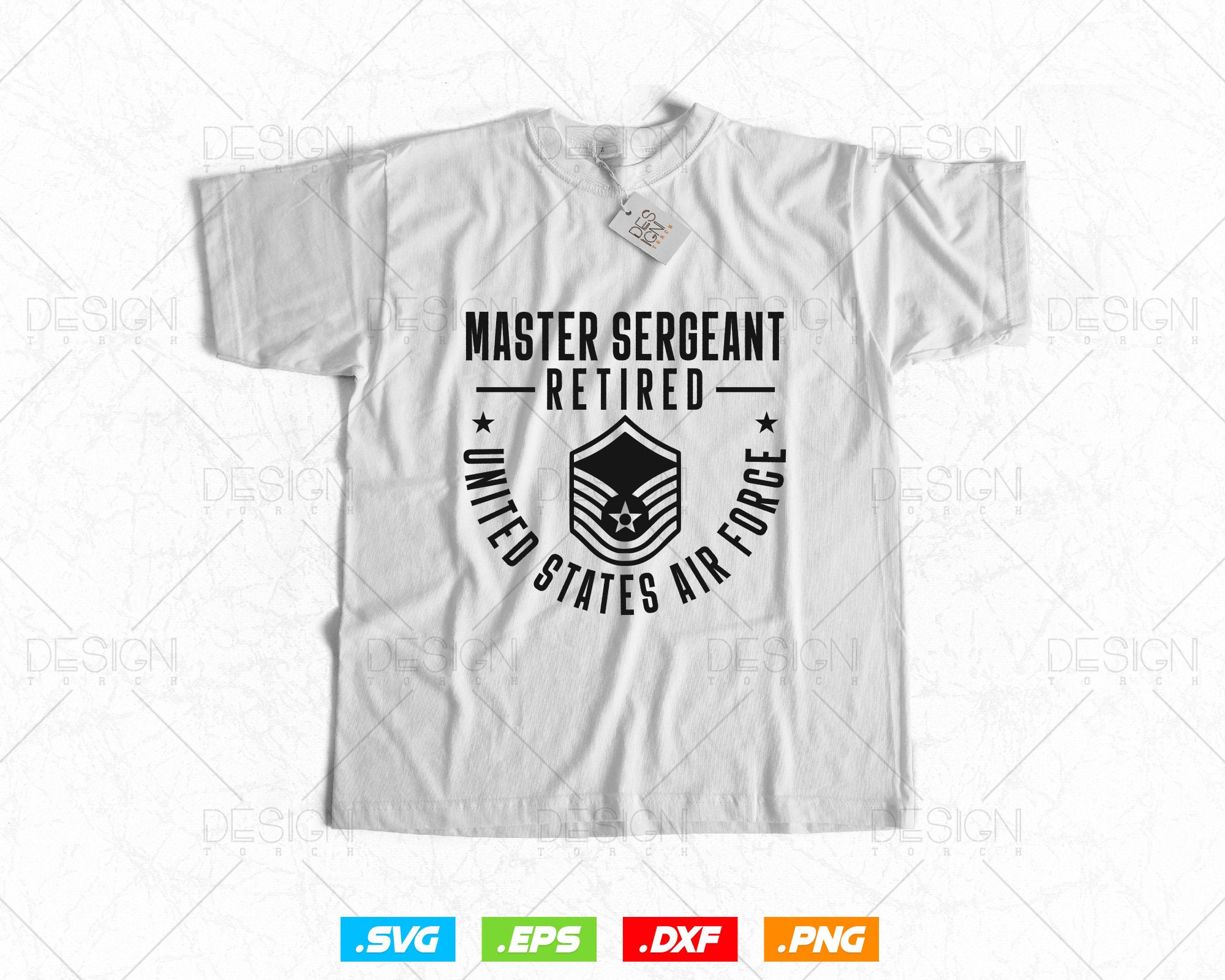 Master Sergeant Retired Air Force Military Retirement Svg Png, Fathers ...