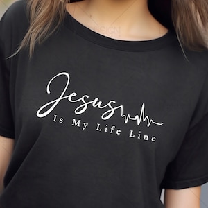 Jesus is My Life Line Svg Png Files, Christian Heartbeat Svg, Faith ...