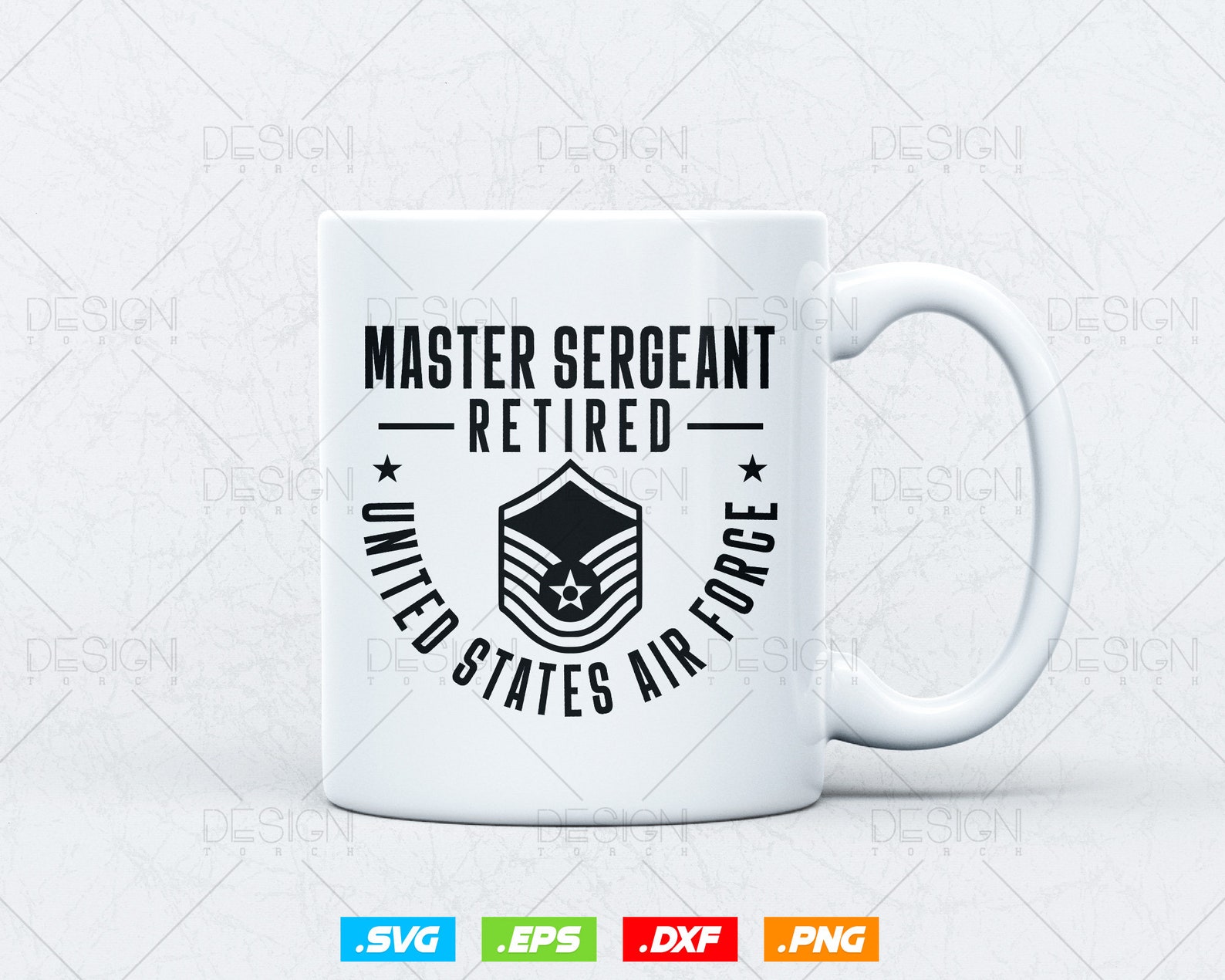 Master Sergeant Retired Air Force Military Retirement Svg Png, Fathers ...