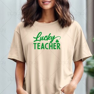 Lucky Teacher Svg Png Files for St Patricks Day, Lucky Svg, Irish Svg ...