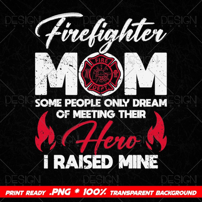Firefighter Mom Design - Etsy UK