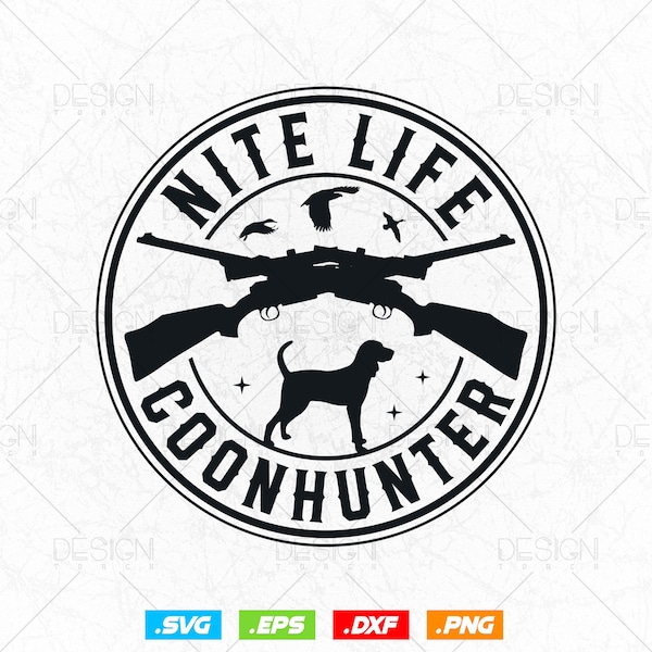 Coon Hunting Svg - Etsy