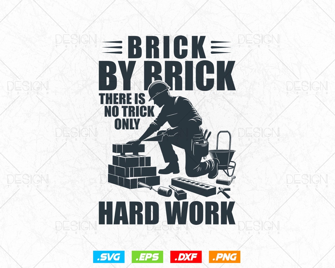 Funny Master Builder Brick Mason Bricklayer Svg Png, Construction Svg ...