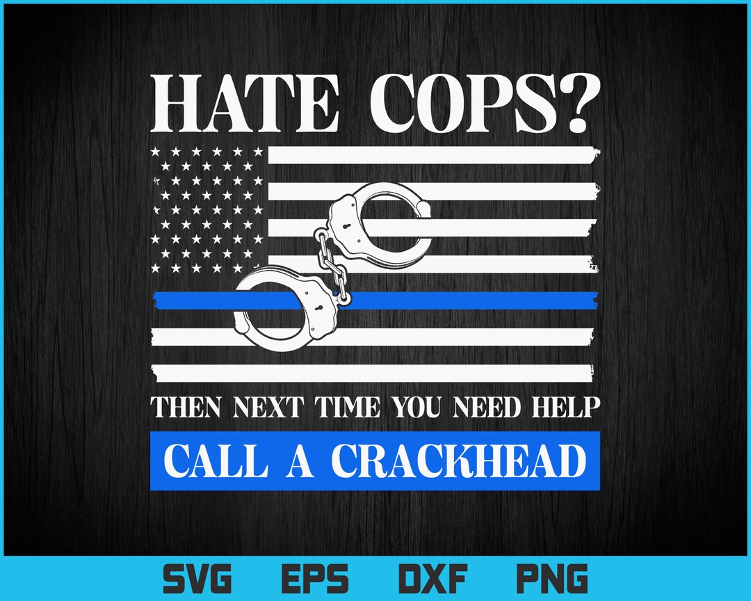 Funny Cop Saying Thin Blue Line American Flag Police Officer T Shirt ...