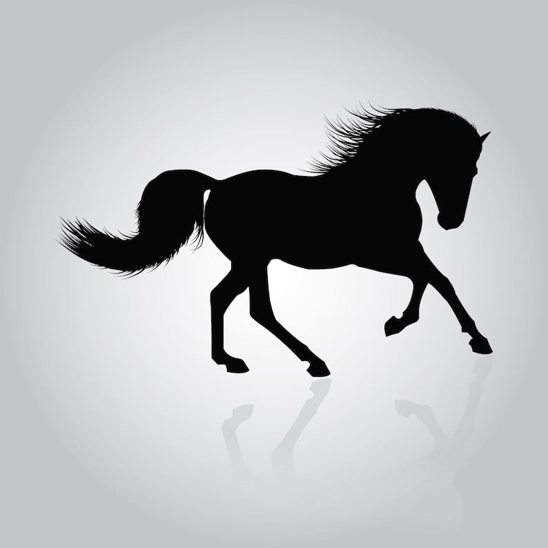 Pferde Silhouette Vektor Svg laufende Pferde Svg | Etsy.de