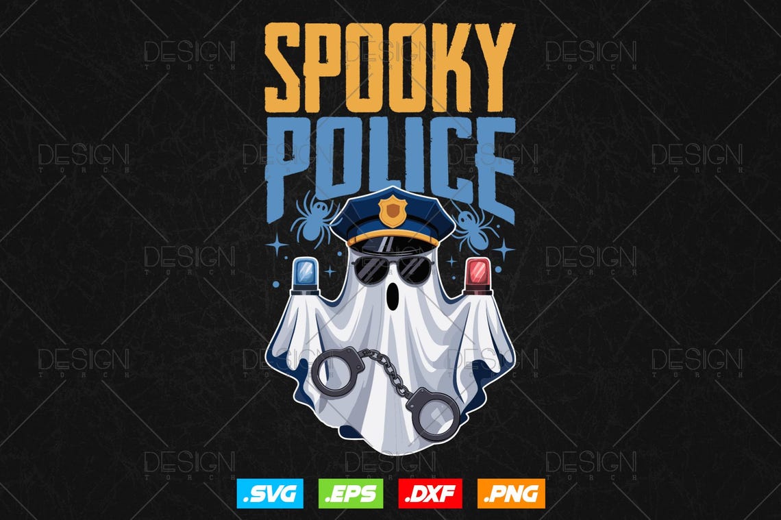 Police Halloween Svg, Spooky Police Png, Funny Police Gifts, Back the ...