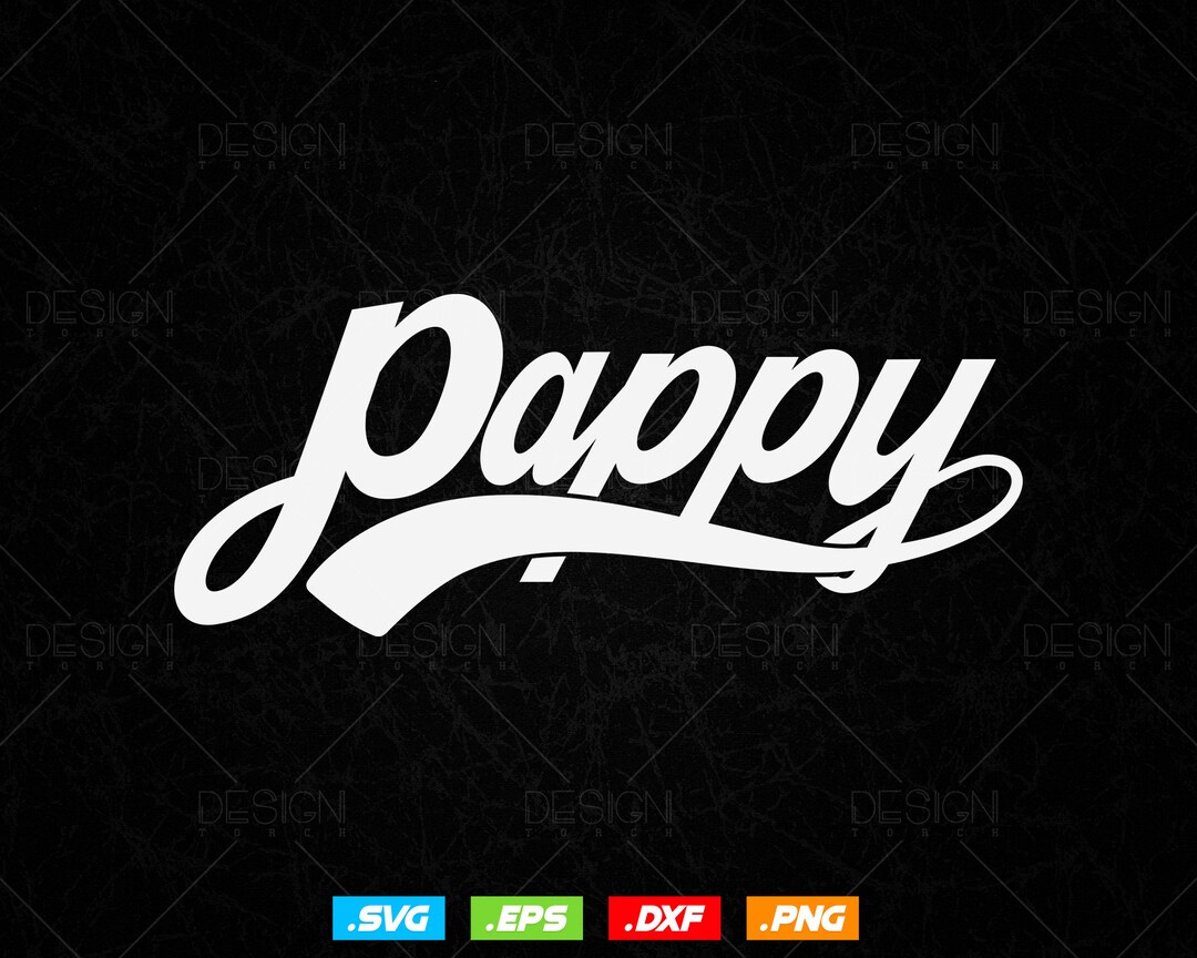 Pappy Retro Style Fathers Day Svg, Poppy Papa Grandpa Vintage T Shirt ...