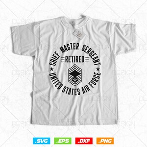 Chief Master Sergeant Retired Air Force Retirement Svg Png, USA Flag ...