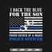 Thin Blue Line Proud Father of Police Officer Son Fathers Day - Etsy