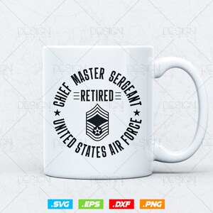 Chief Master Sergeant Retired Air Force Retirement Svg Png, USA Flag ...