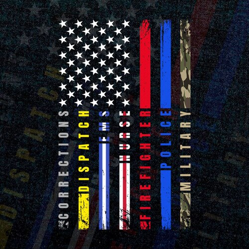 First Responder Flag - Etsy