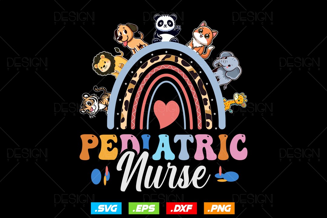Pediatric Nurse Svg Png, Retro Rainbow Svg, Pediatric Doctor Svg, Mom ...