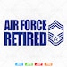 Master Sergeant Retired Air Force Military Retirement Svg Png, Fathers ...