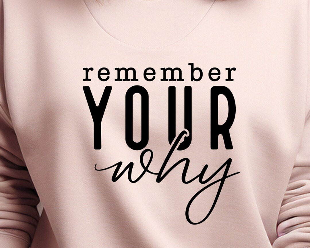 Remember Your Why Svg File, Inspirational Quotes Svg, Motivation Svg ...