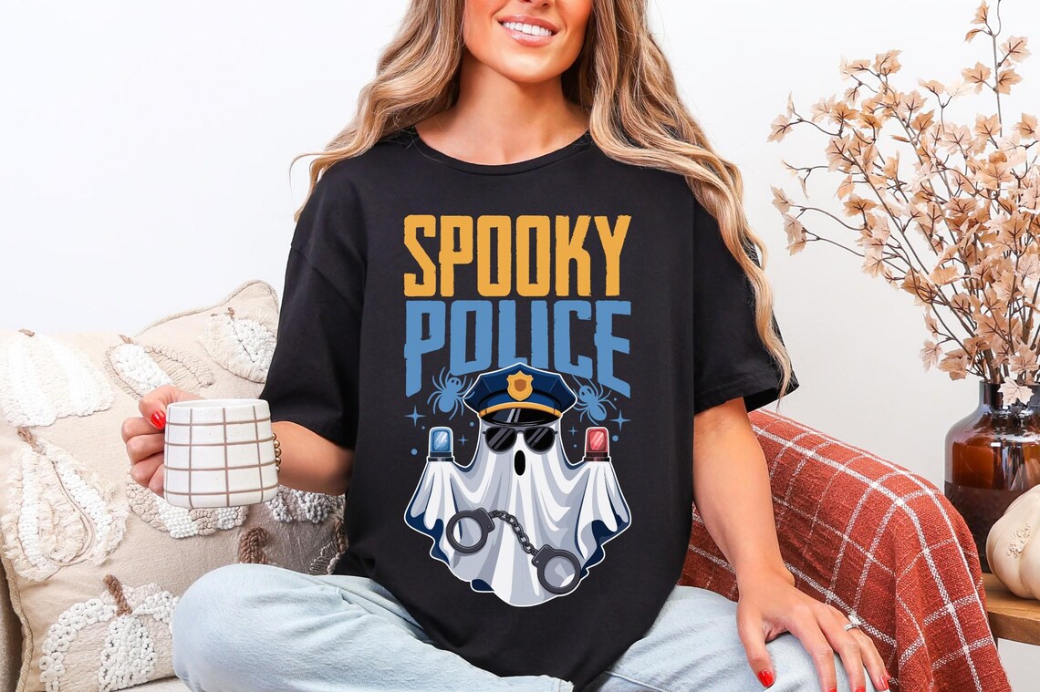 Police Halloween Svg, Spooky Police Png, Funny Police Gifts, Back the ...
