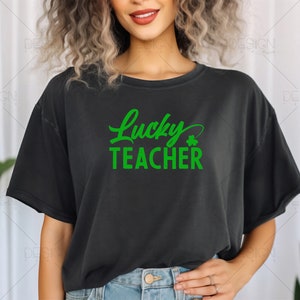 Lucky Teacher Svg Png Files for St Patricks Day, Lucky Svg, Irish Svg ...