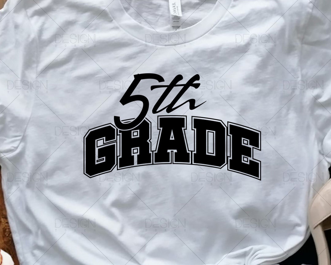 5th Grade Svg Png Files, Fifth Grade Svg, 5th Grade Cricut, Back to ...