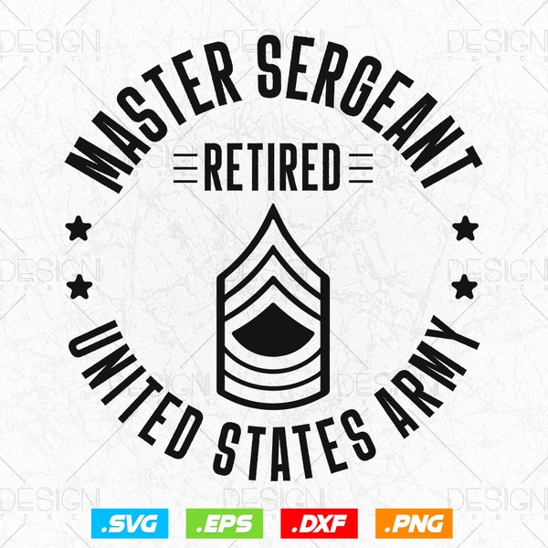 Us Army Retired Svg - Etsy