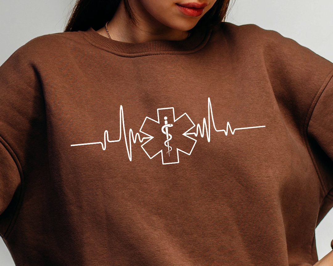 First Responder Heartbeat EKG Pulse Medical EMT Paramedic Svg, Emt Star ...