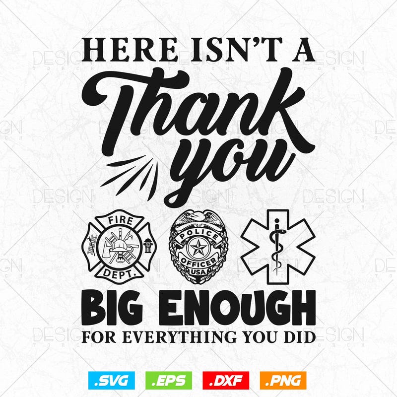 Thank You for Your Service Clipart - Etsy