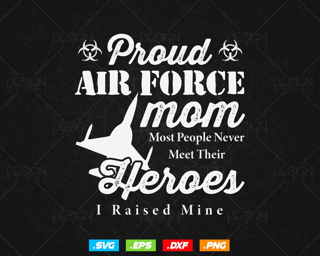 Proud Air Force Mom Svg Png, Mothers Day Svg, Aircraft Svg, Air Force ...
