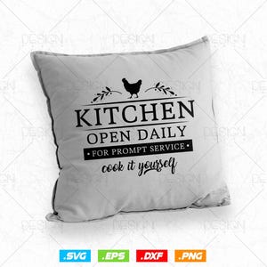 Kitchen Open Daily Svg Png Dxf, Cut File for Cricut, Cutting Files ...