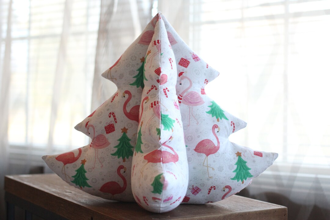 Stuffed Fabric Christmas Tree - Christmas Flamingos - Etsy