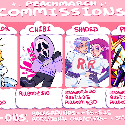 Digital Commissions - Etsy