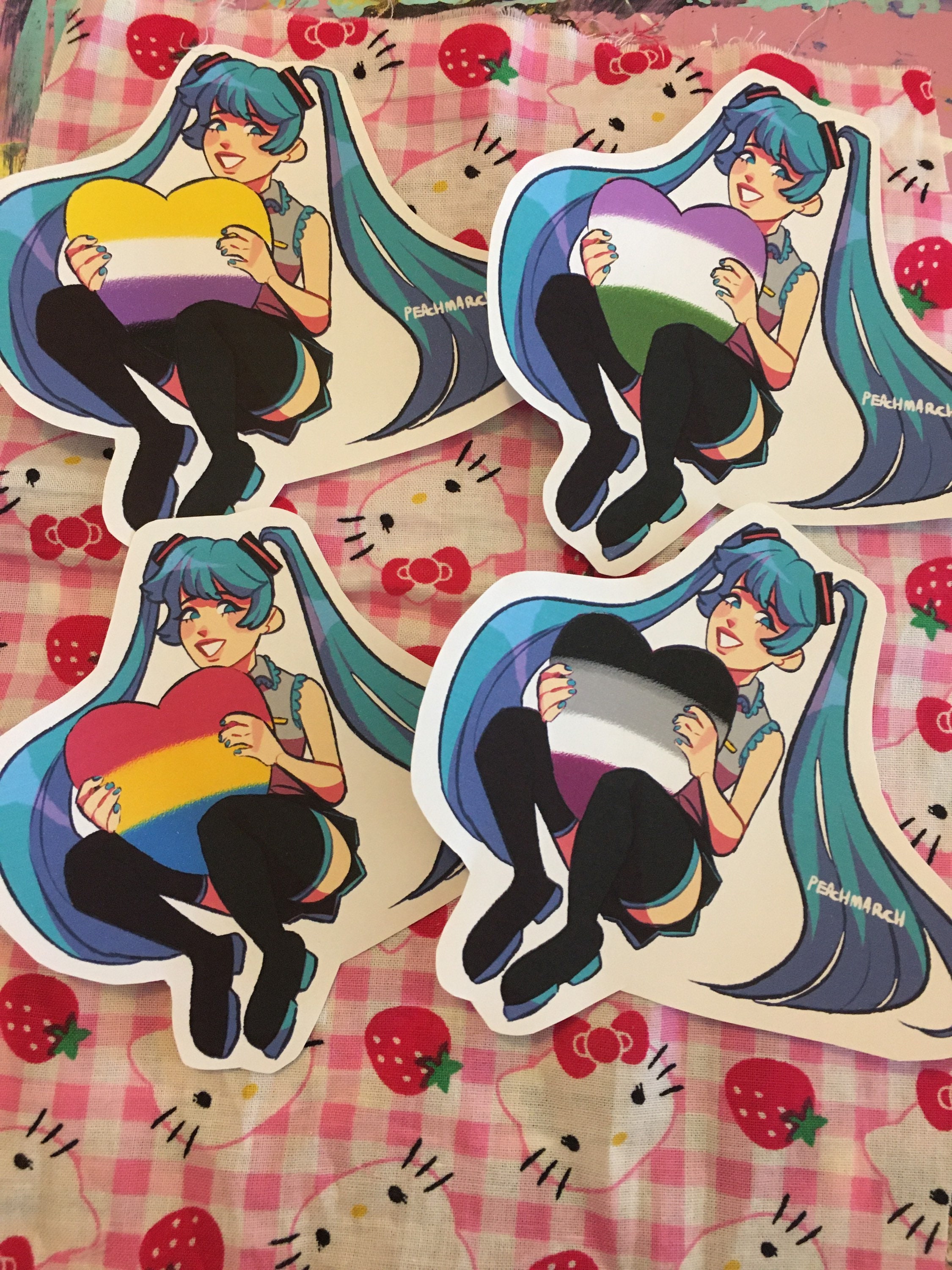 LGBT Pride Hatsune Miku Stickers - Etsy