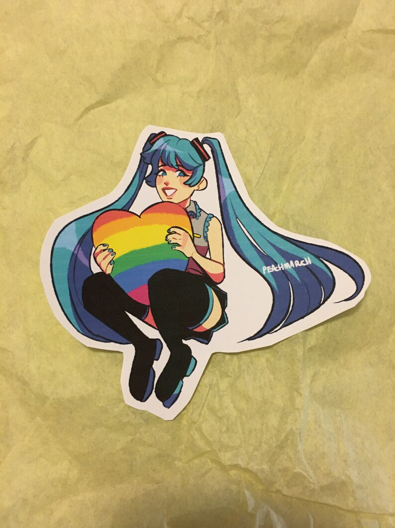 LGBT Pride Hatsune Miku Stickers - Etsy Sweden