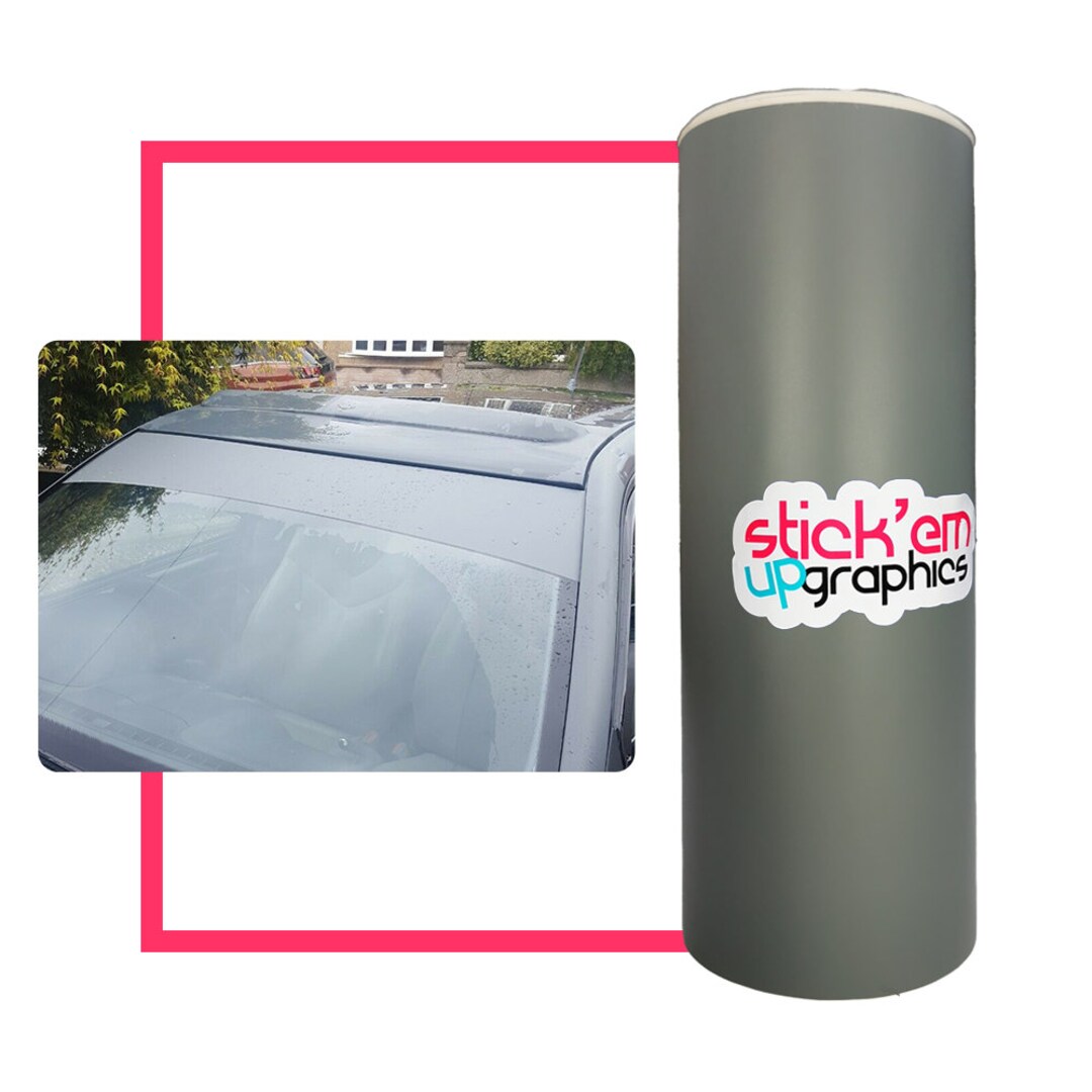 8 Inch Matte Dark Grey Sun Strip Sun Visor Vinyl 200mm High X 1400mm ...