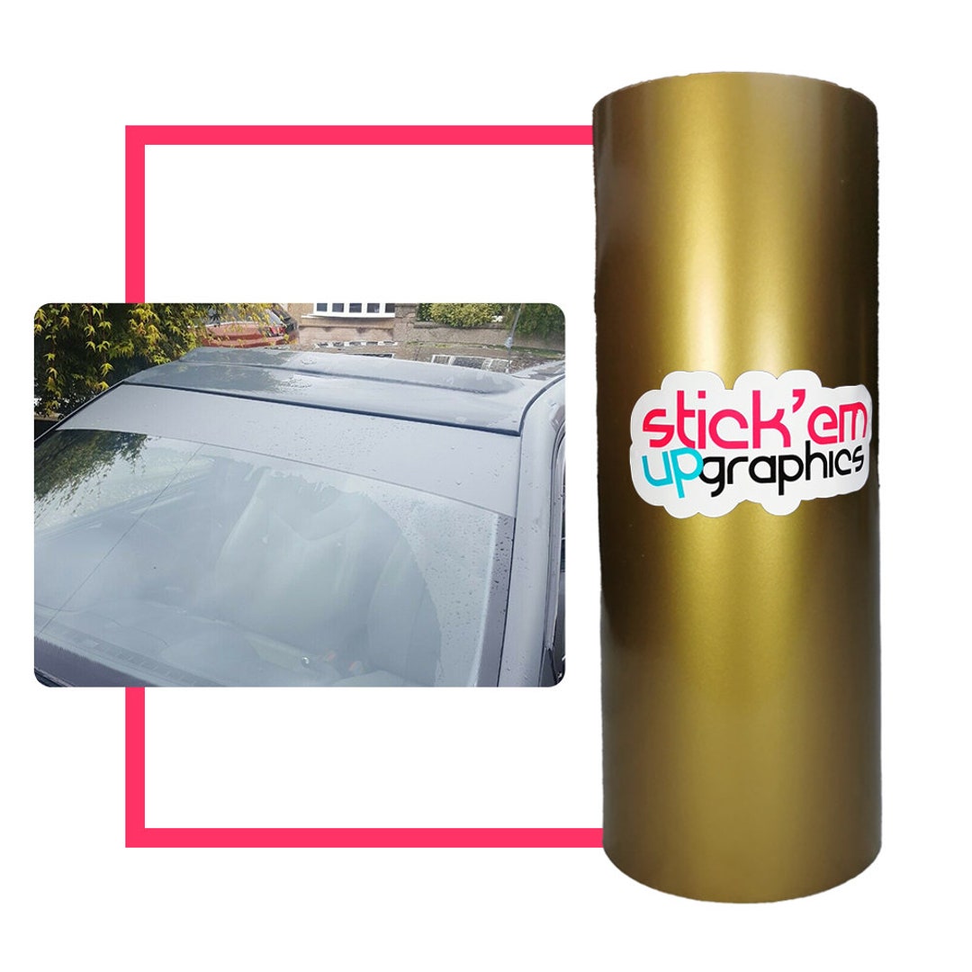 8 Inch Metallic Gold Sun Strip Sun Visor Vinyl 200mm High X 1400mm Long ...