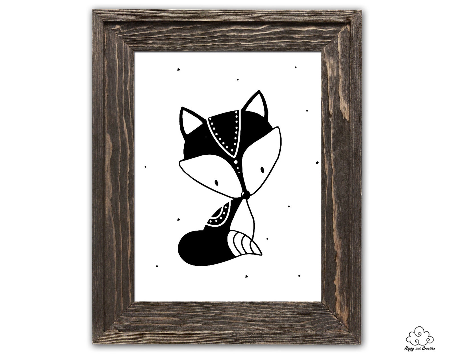 Sionnach Irish Fox Illustration Fox Cub Nursery Wall | Etsy
