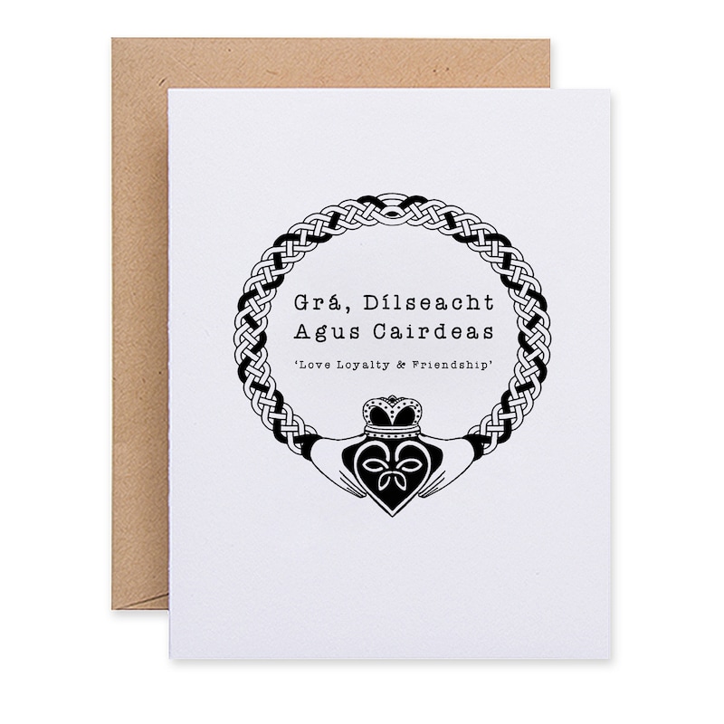 Irish Language Love Card - Etsy