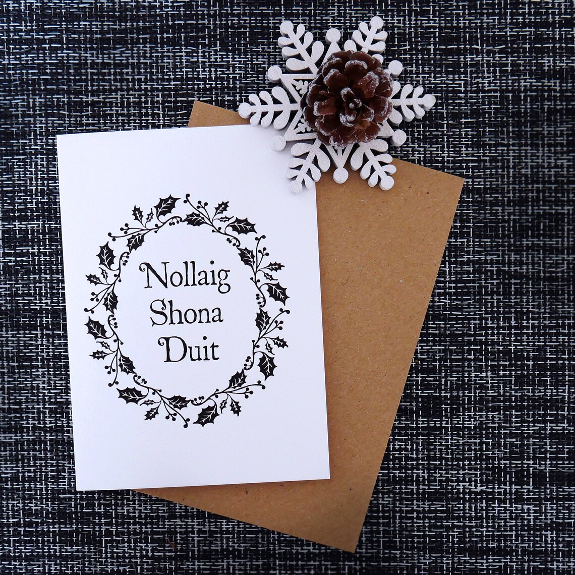Nollaig Shona Duit Card Irish Christmas Card Pack Xmas - Etsy UK