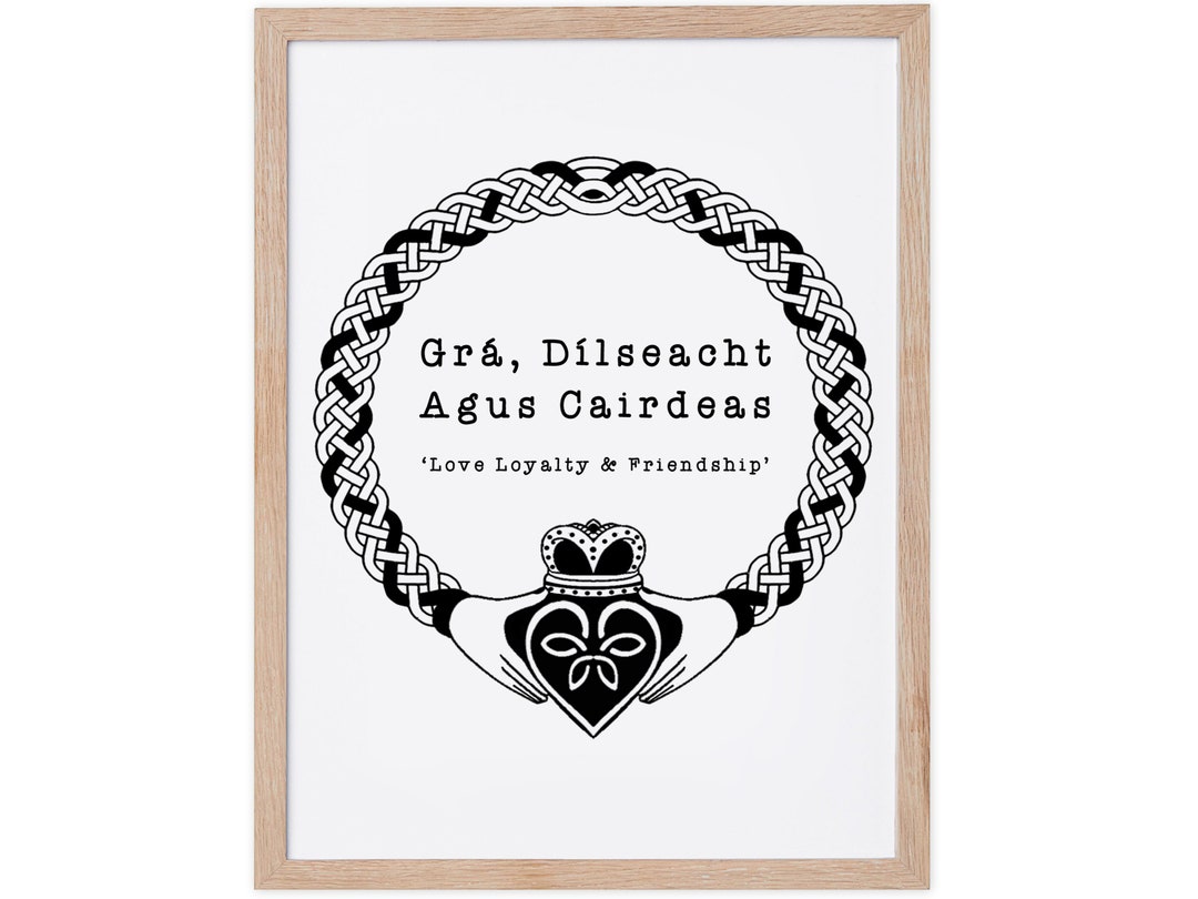 Irish Claddagh Prints, Irish Anniversary Gifts, Irish Wedding Gifts ...