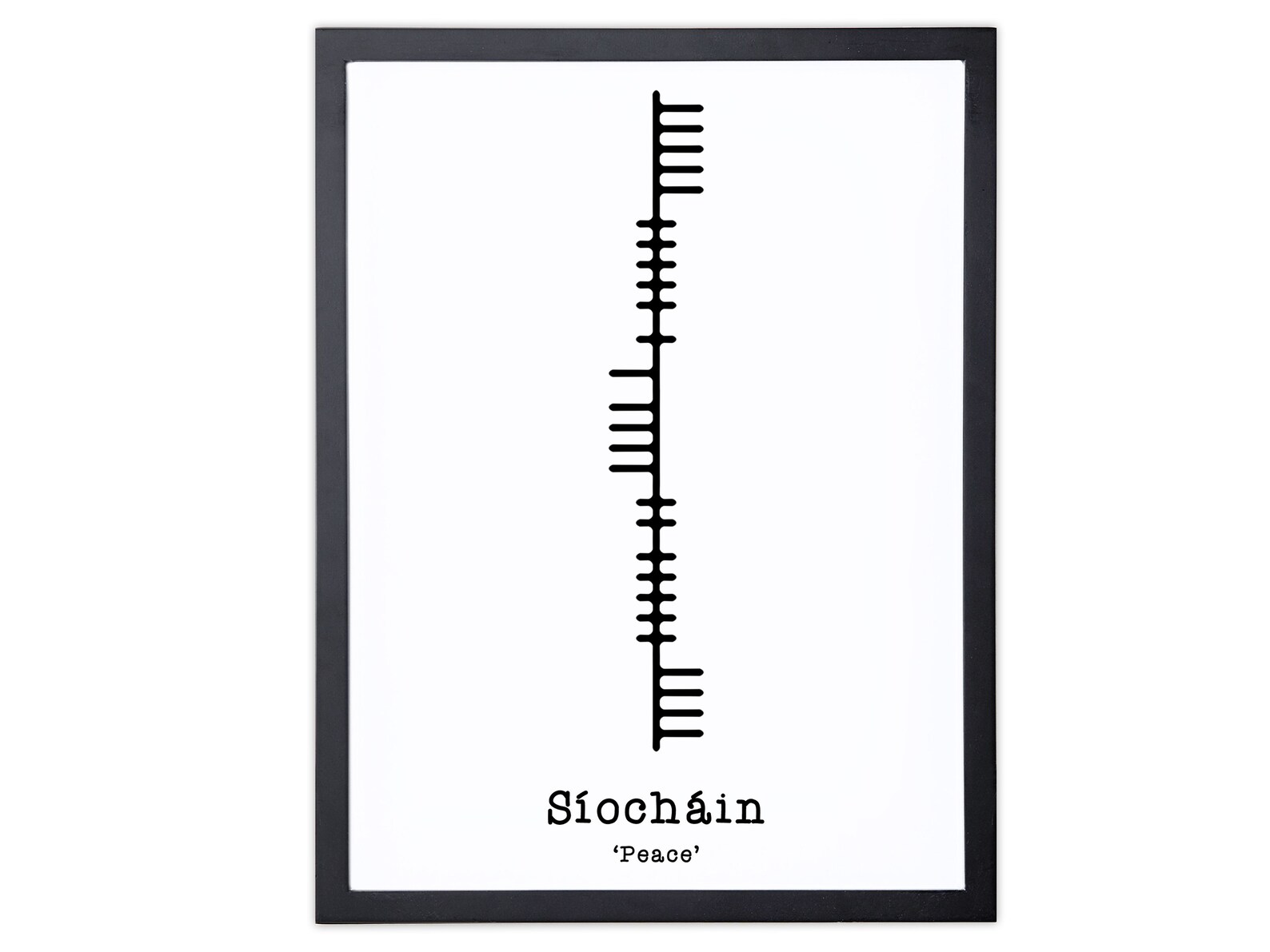 Síocháin Peace Irish Ogham Art Irish Language gifts | Etsy