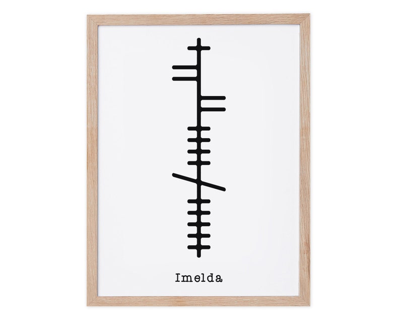 Custom Name Irish Ogham Prints Irish Language Gifts | Etsy