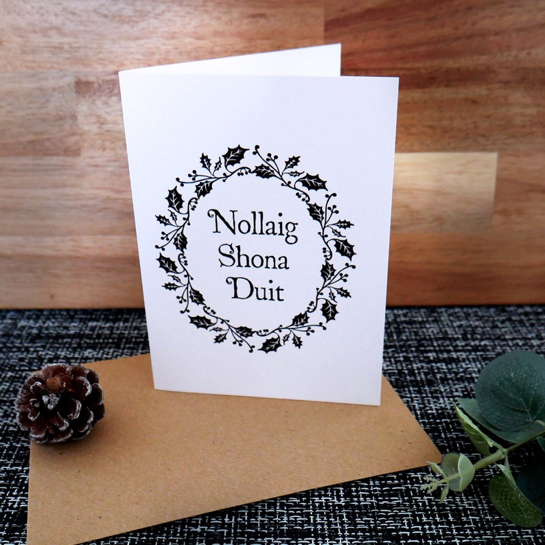 Nollaig Shona Duit Card Irish Christmas Card Pack Xmas - Etsy