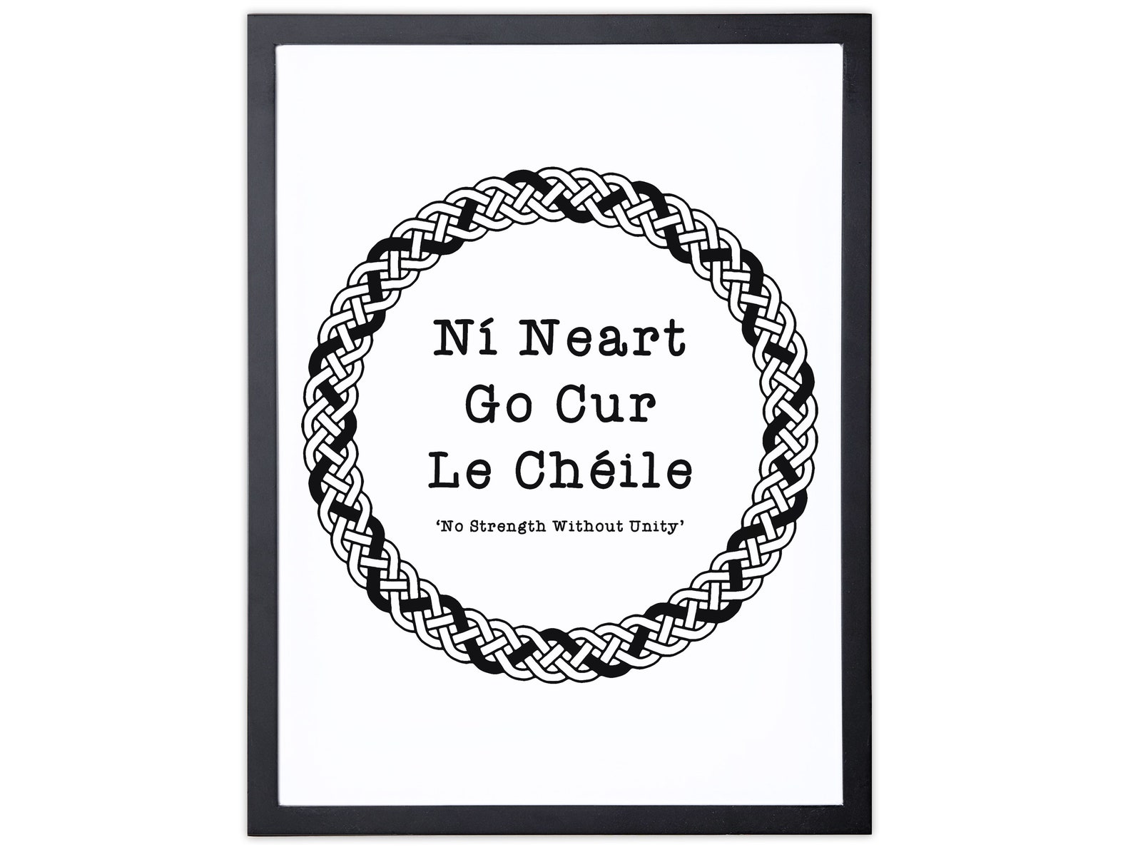No Strength Without Unity Irish Print Irish Anniversary Irish | Etsy