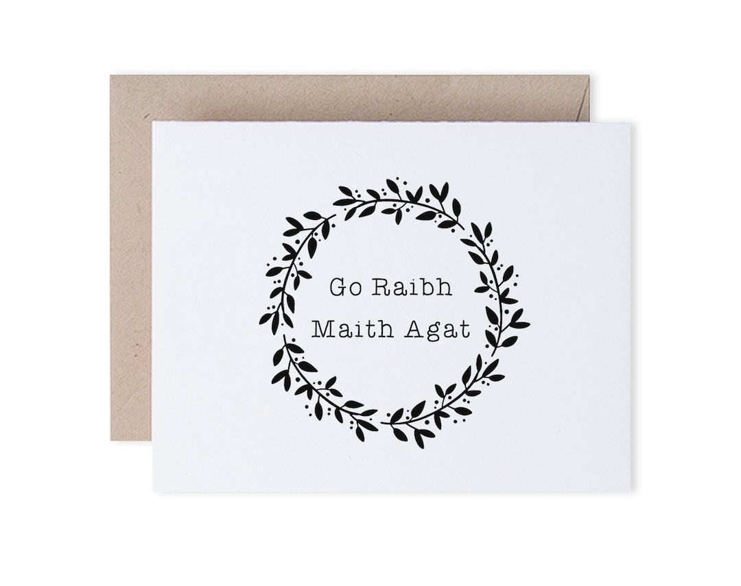 Go Raibh Maith Agat, Irish Thank You Card Packs, Irish Card Pack ...