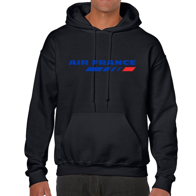 Air France Hoodie French Airlines Hooded Pullover Vintage Sweatshirt ...