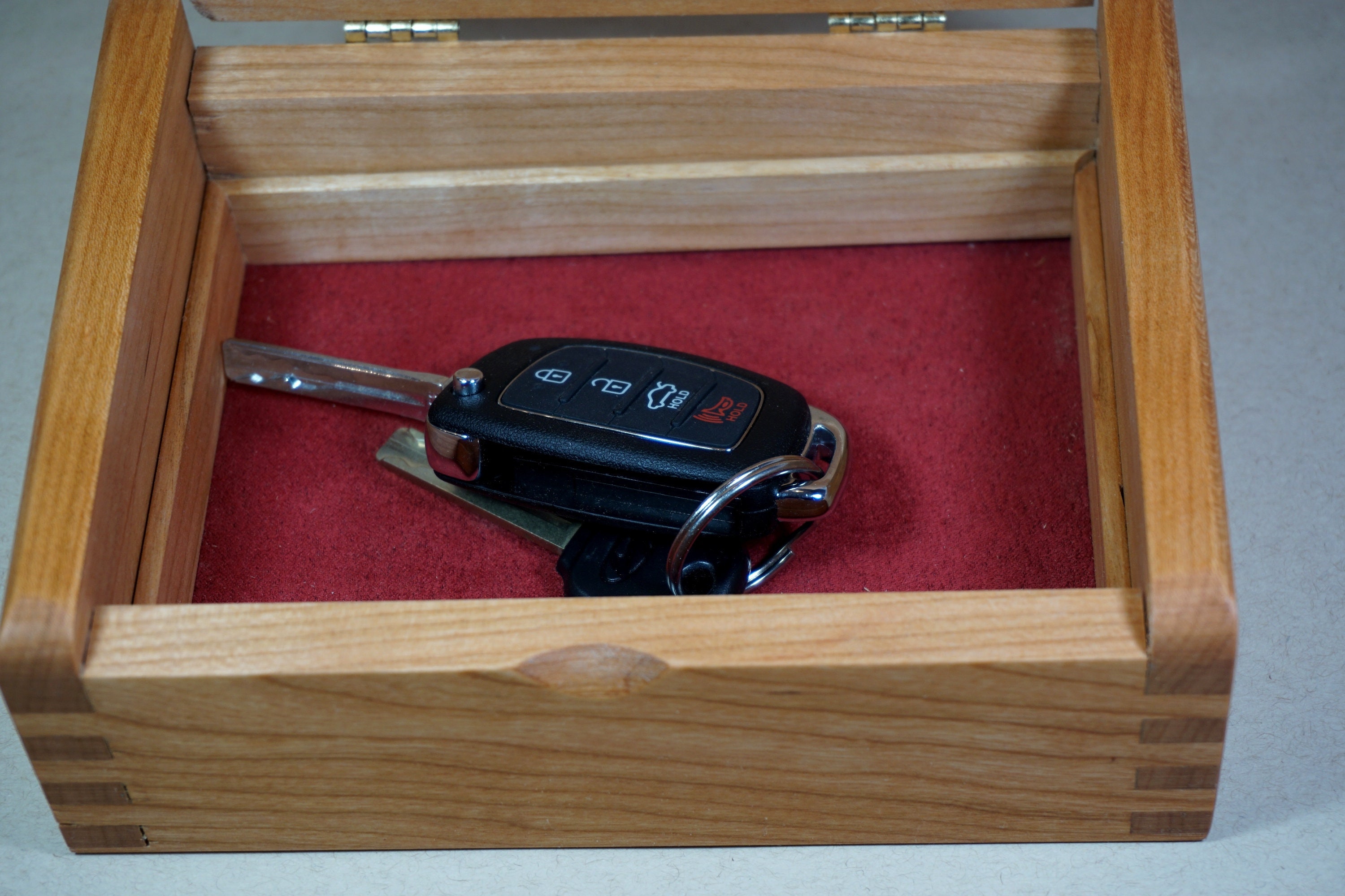 Cherry Keepsake Box With Marquetry Lid - Etsy