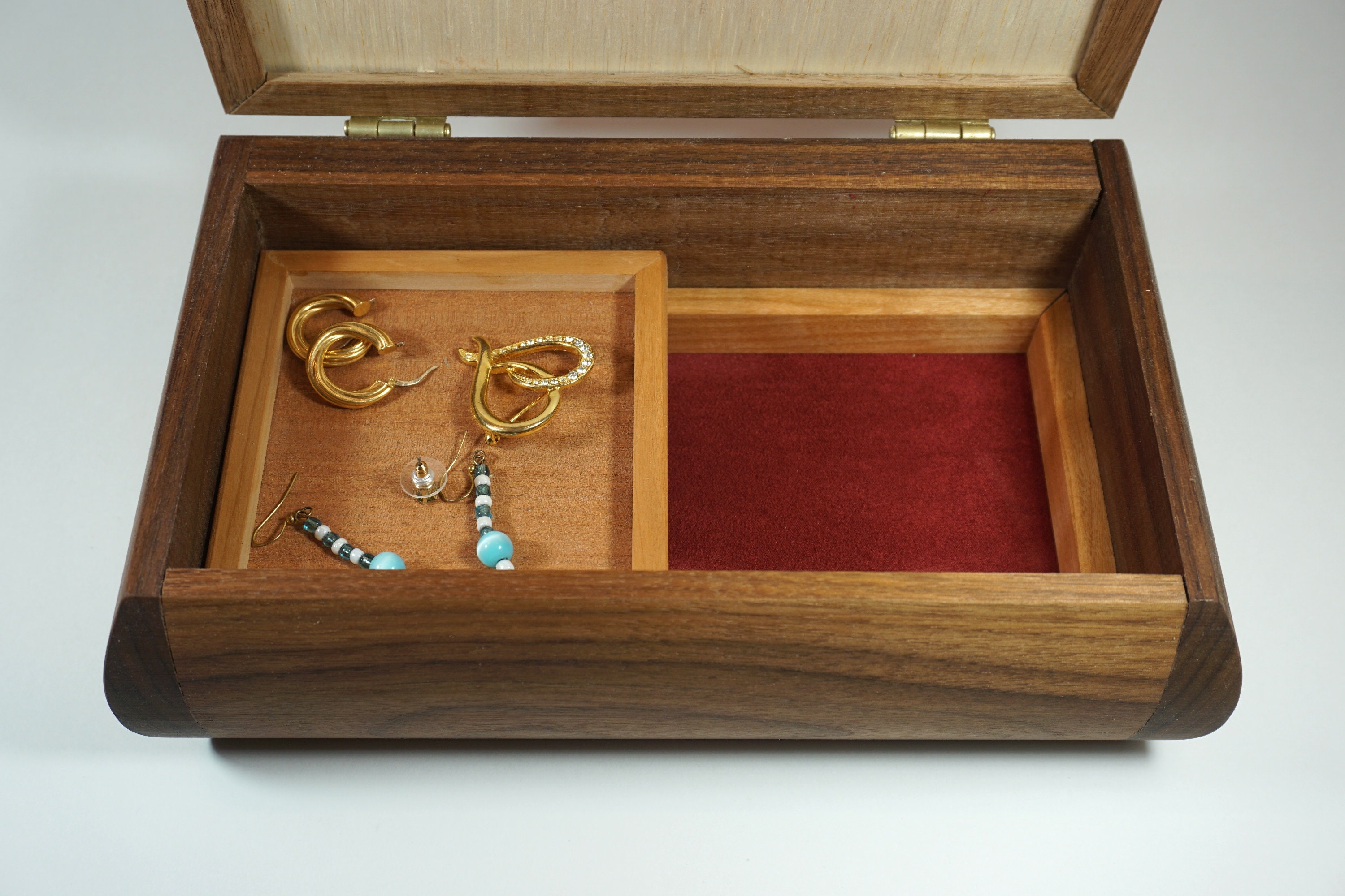 Dresser Top Black Walnut Jewelry Box - Etsy