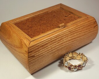 Red Oak Jewelry Box - Etsy