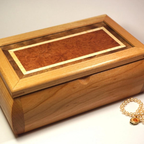 Cherry Wood Jewelry Box - Etsy