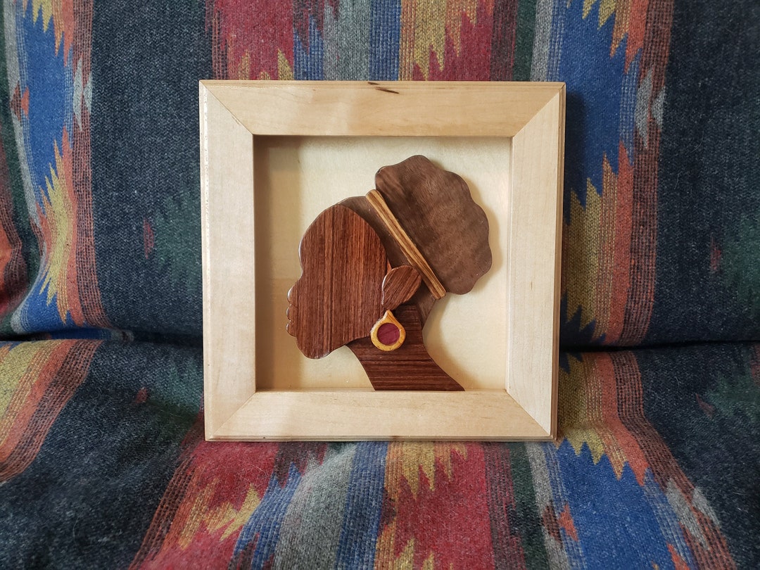 African Woman 3D Wood Shadowbox Sculpture - Etsy