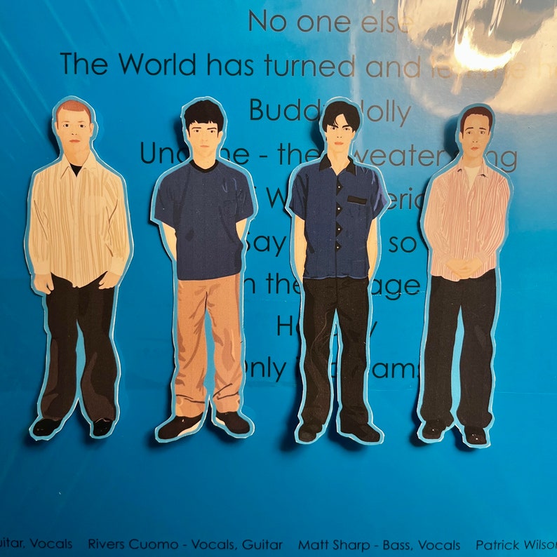 Weezer Blue Album Sticker Set - Etsy