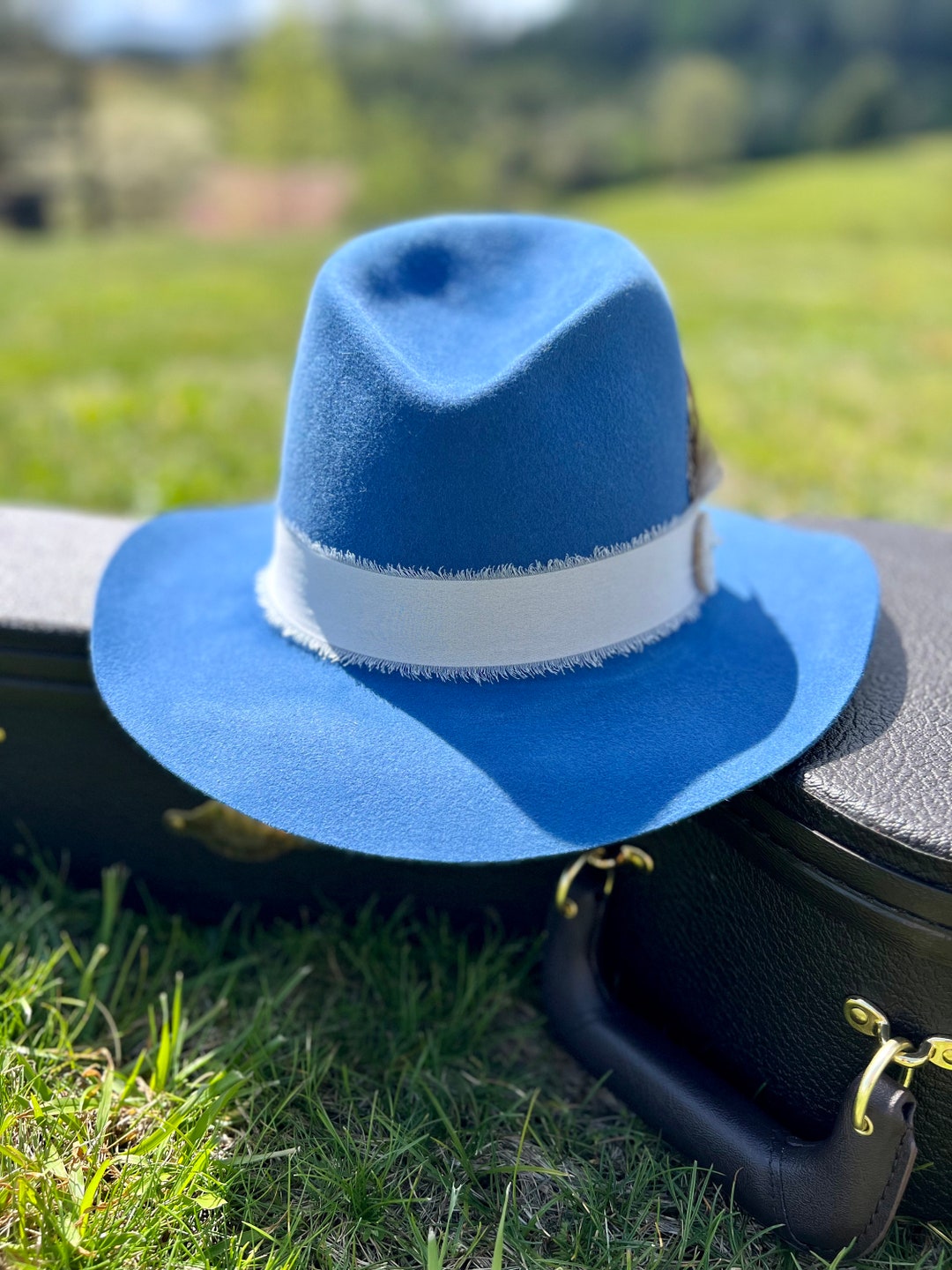 Vibrant Blue Western Hat - Etsy