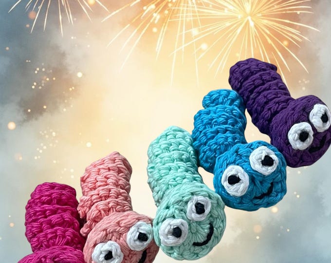 Googly Eye Crochet Worry Worm Pattern: Beginner Friendly (PDF Download ...
